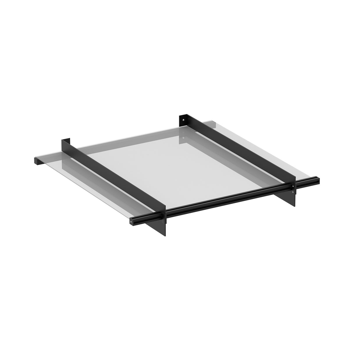 Instahut Window Door Awning Canopy 1mx1m Flat Transparent Sheet Metal ...